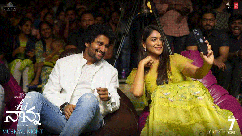 Hi Nanna: Nani and Mrunal's Stylish Presence at Musical Night | Nani ...