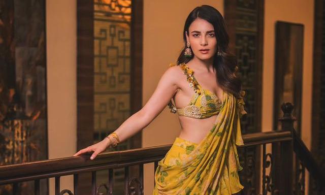 Radhika Madan Stuns in Radiant Yellow Floral Saree: A Fashion Triumph | Radhika Madan Stuns in ...