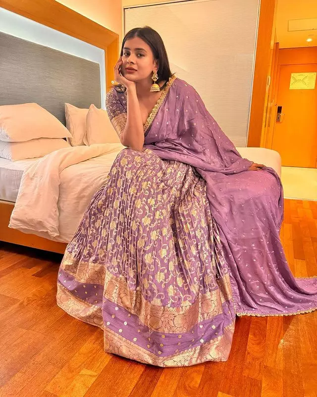 Hebah Patel Radiates in Lavender Hues | Hebah Patel Radiates in ...