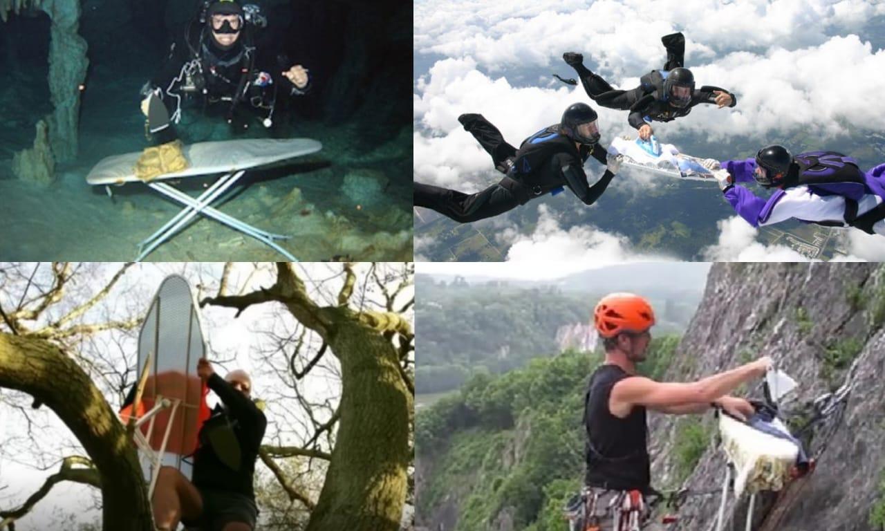 From Everest to Underwater: Extreme Ironing Takes Risks to New Heights ...