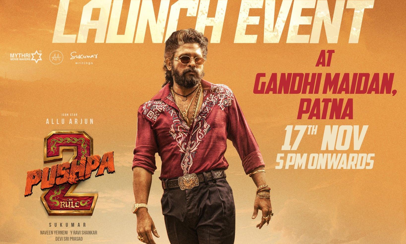 Countdown Begins! Pushpa 2 Trailer at Gandhi Maidan! | Countdown Begins ...