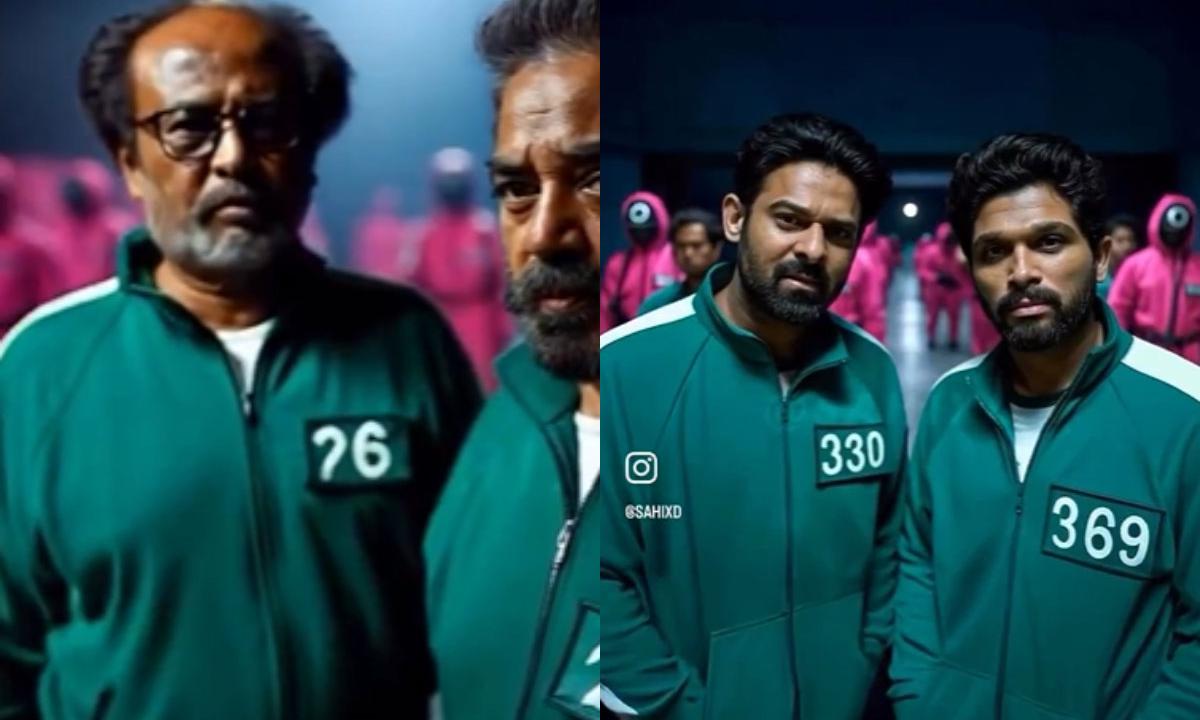 Experience the Magic: Indian Cinema Icons Meet 'Squid Game' in Viral AI ...