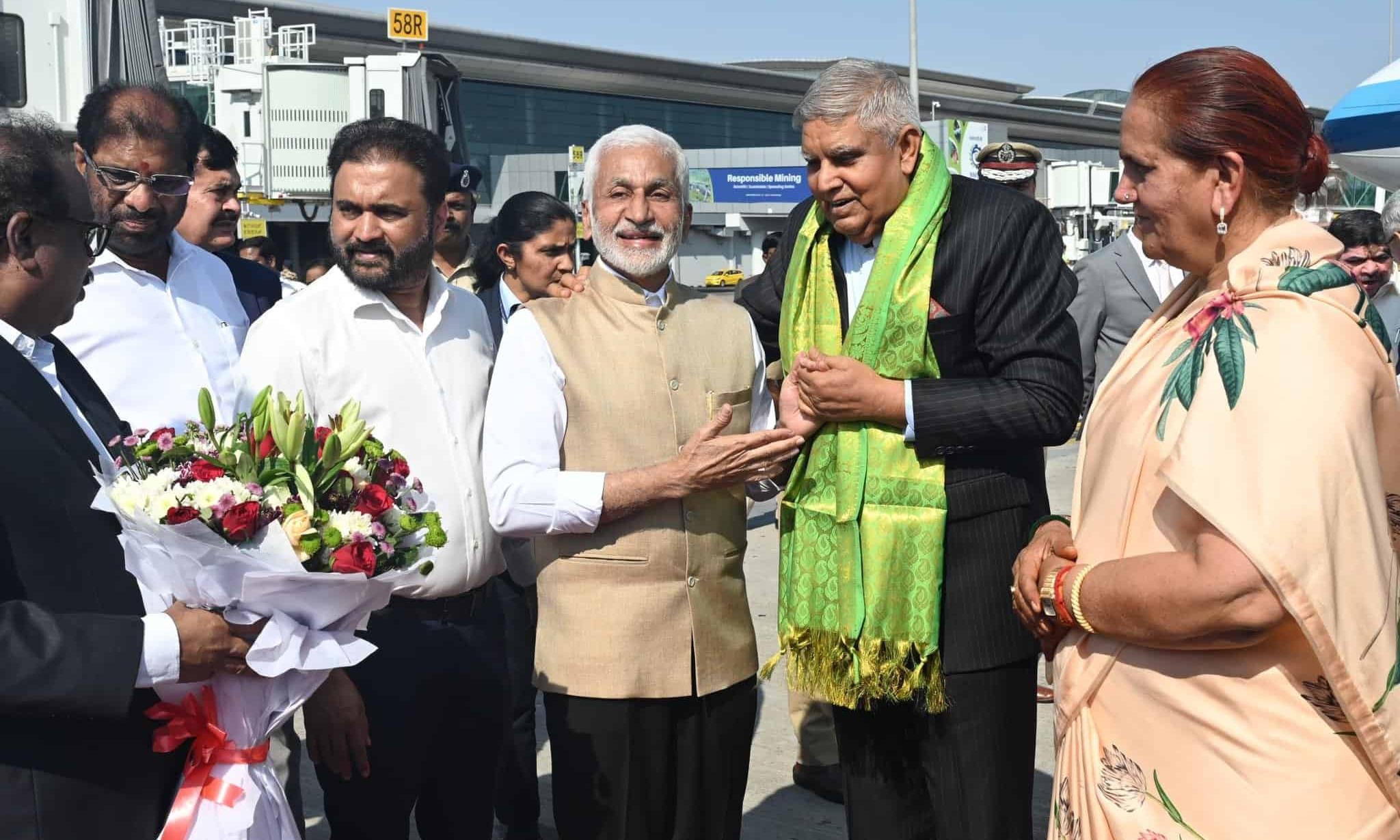 Vijaya Sai Reddy's Unexpected Return to Public Spotlight Amid Vice President's Visit | Vijaya ...