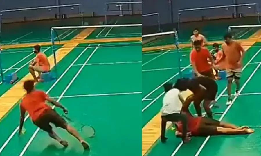 Shocking Video: 25 yr old Hyd boy dies while playing shuttle ...