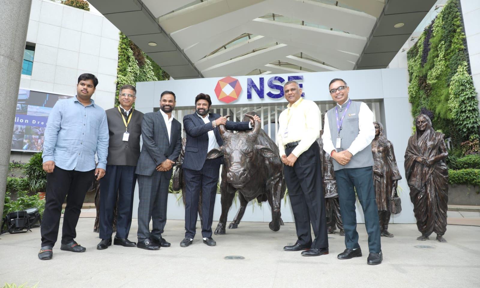 NBK makes history becoming first South Indian actor to ring NSE bell ...