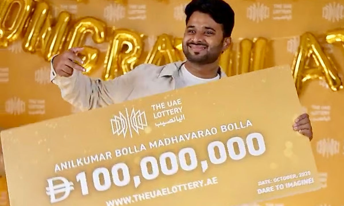 Telugu Man Wins UAE Biggest Ever Lottery Prize 240 crores | Indian Man ...