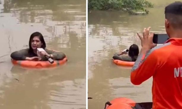 Journalist's UnderWater Reporting Becomes Talk Of The Town ...