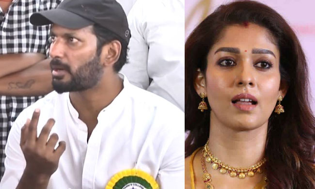 నయన్ ప్రమోషన్ కు రాకపోవడంతో.. హీరో కామెంట్ | Vishal Mark Antony movie ...