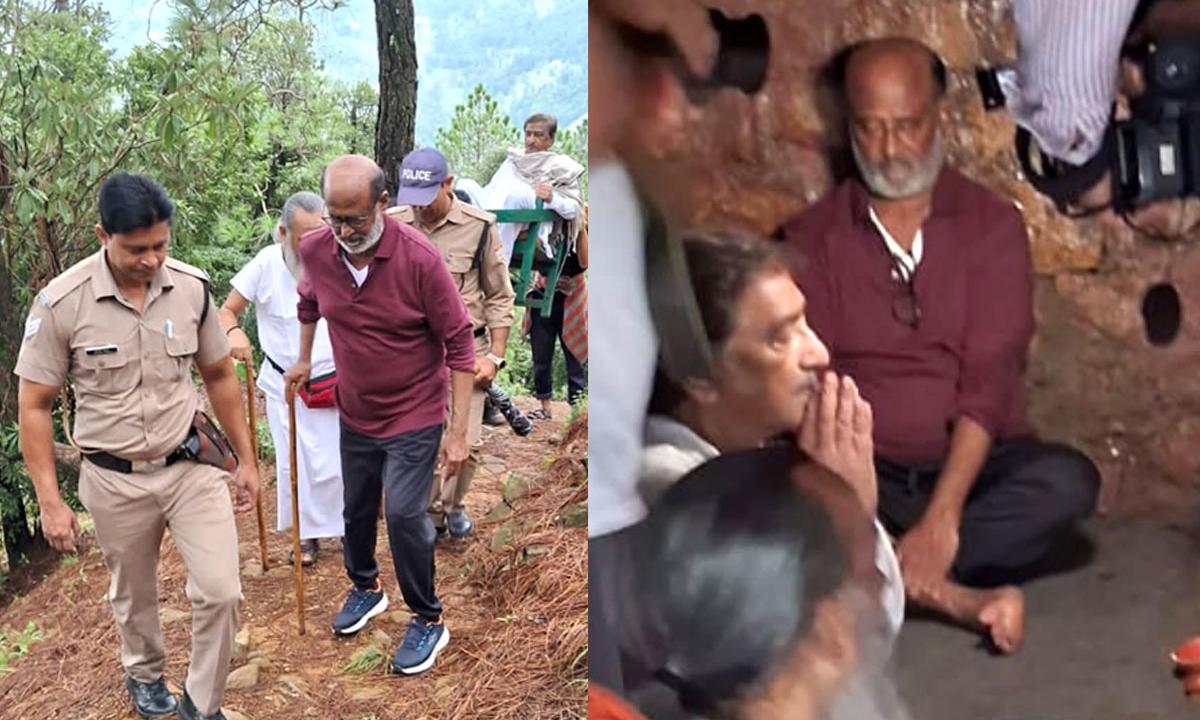 'జైలర్‌' సాహసోపేత యాత్రలు | Dwarhat mountain range Baba Cave Rajinikanth