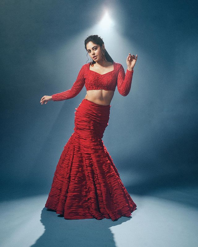 Bindu Madhavi's Elegant Red Dress, that Stole Hearts | Bindu Madhavi's ...