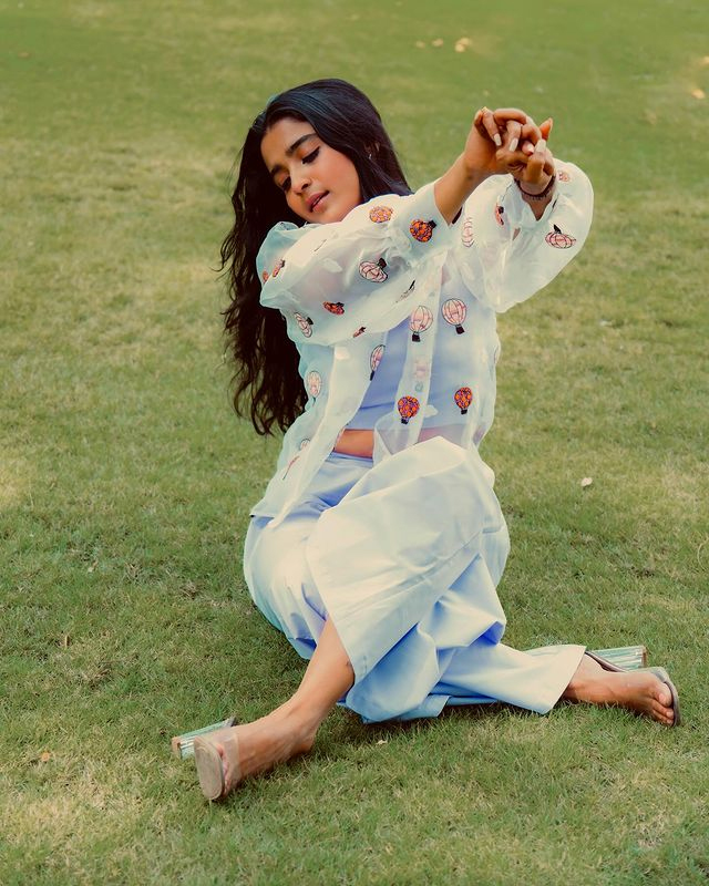 Chaithra looks as a flower in the garden | Chaithra looks as a flower ...