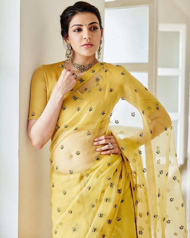 Kajal Aggarwal Embraces Sunshine Hues In yellow | Kajal Aggarwal ...