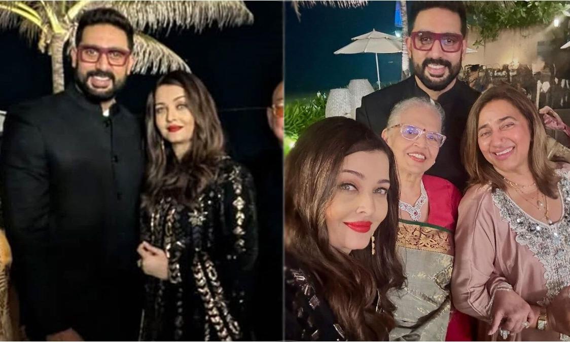 అభి (X) ఐష్‌: విడాకుల పుకార్ల‌ను అలా తిప్పి కొట్టారు | Abhishek Bachchan, Aishwarya Rai Pose ...