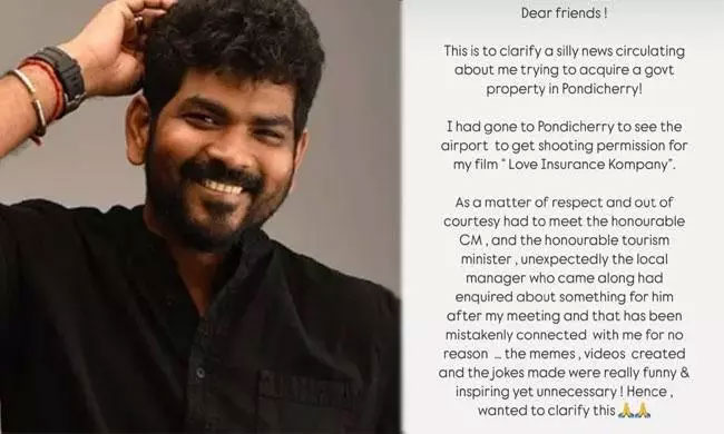 పుదుచ్చేరి పర్యటన పుకార్లపై స్పందించిన నయనతార భర్త! | Vignesh Shivan's ...