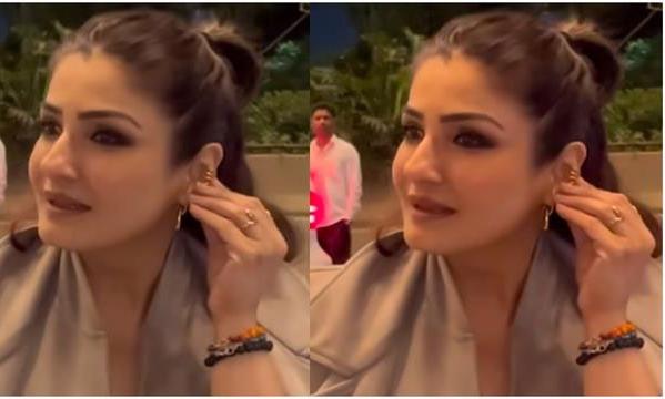 ఫోటోగ్రాఫ‌ర్ కి చెవిరింగులు కానుకిచ్చిన స్టార్ హీరోయిన్ | Raveena ...