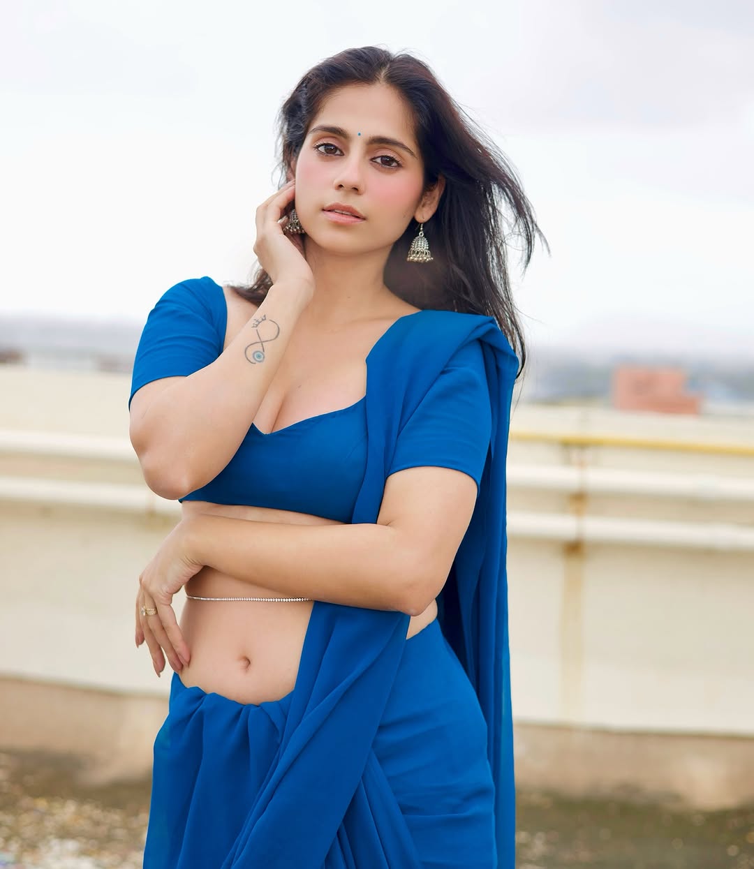 Rose Sardana Stoles Hearts in Blue | Rose Sardana Stoles Hearts in Blue