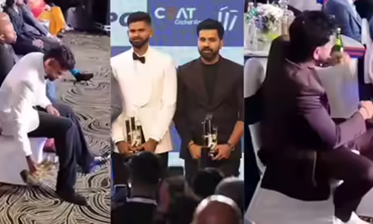 రోహిత్‌ శర్మ చేసింది PR స్టంటా? | Rohit Sharma’s Award Ceremony Gesture ...