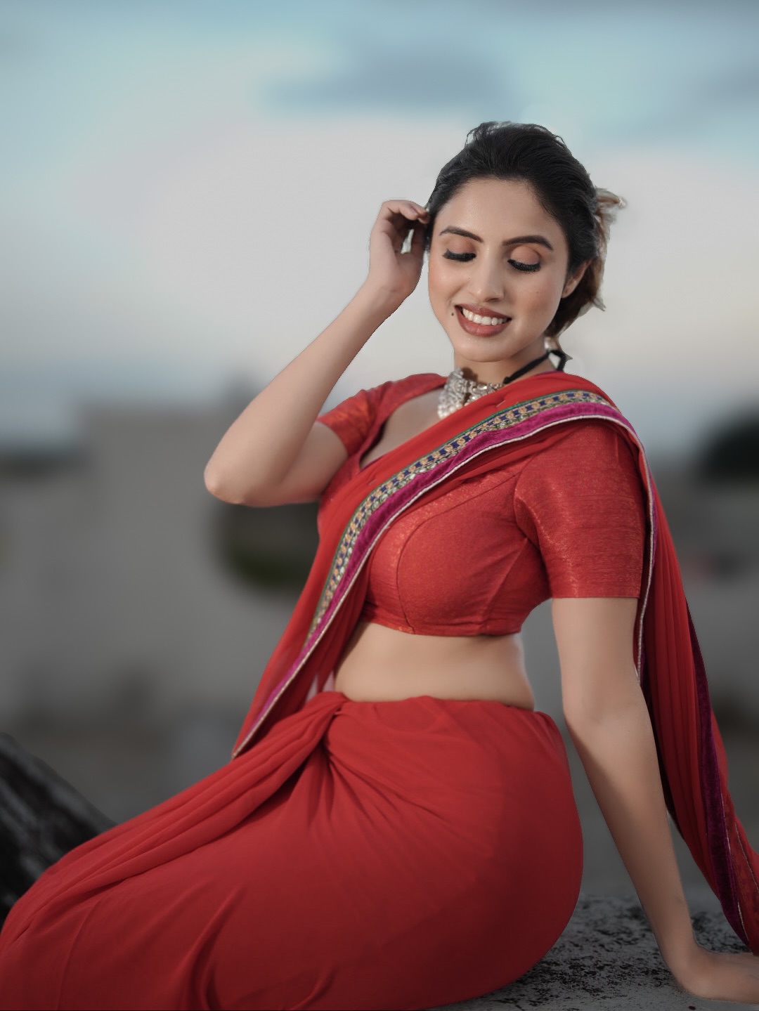 Lal Pari in Twilight: Priyanka Kholgade's Red Magic | Lal Pari in ...