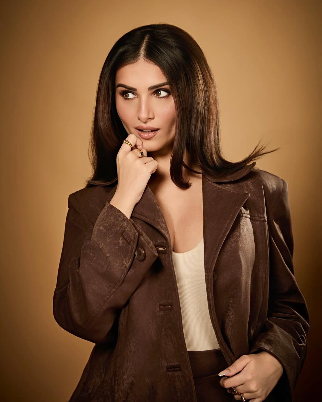 Tara Sutaria Stuns in Chic Chocolate Suede Ensemble | Tara Sutaria ...