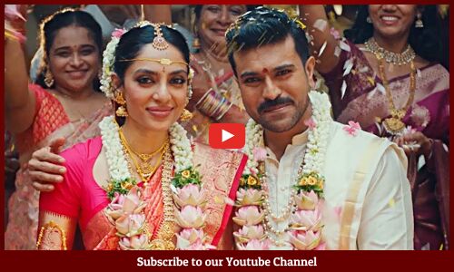Ram Charan Marriage with Sobhita Dhulipala Latest Manyavar Ad Film ...