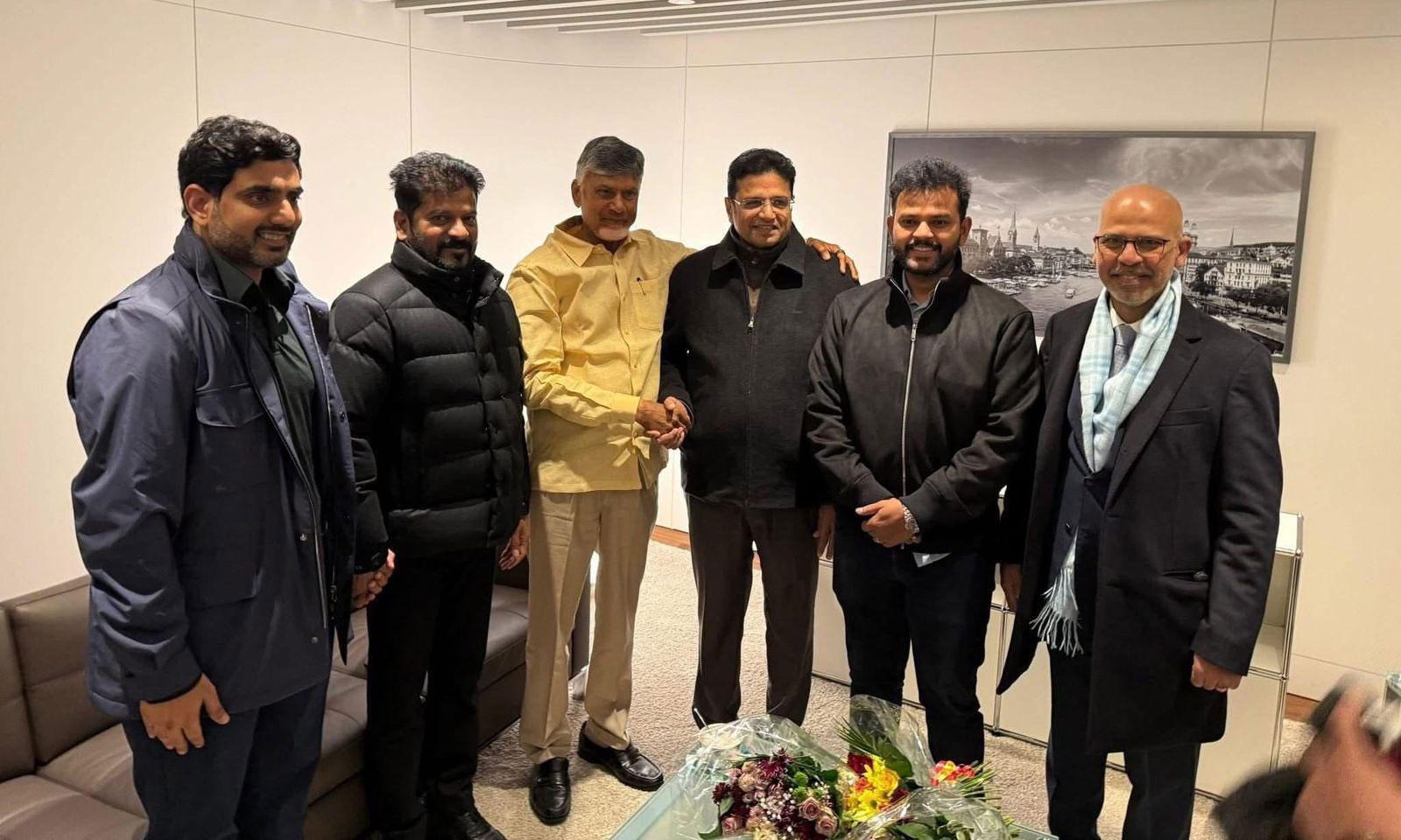 జ్యూరిచ్ లో కలిసిన చంద్రబాబు - రేవంత్... వీడియో వైరల్! | First Pic From ...