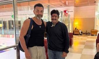 బాలయ్యతో డాకు విలన్.. ఫోటో అదిందిగా..! | Balakrishna and Bobby Deol Reunite