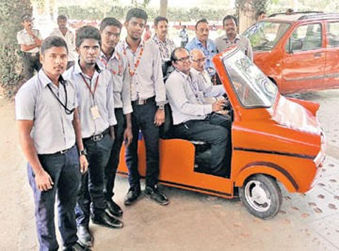 AP Engg Students develop Hydrogen Car