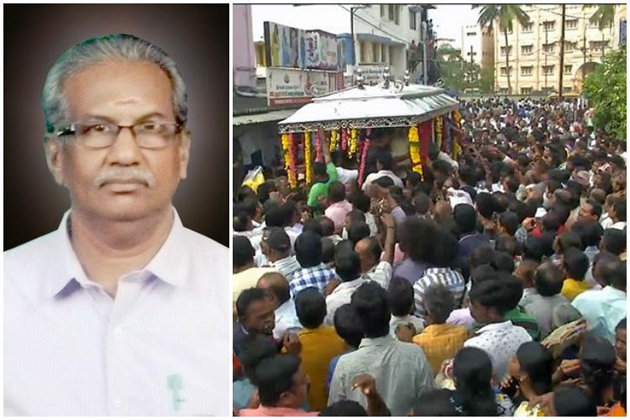Thousands turn up for 20 Rupee Doctor funeral