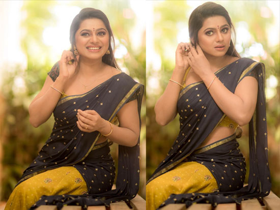 Delna Davis Beautiful Looks In a Saree