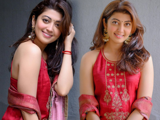 Pranitha Subhash is Beautiful Looks In a Red Dress