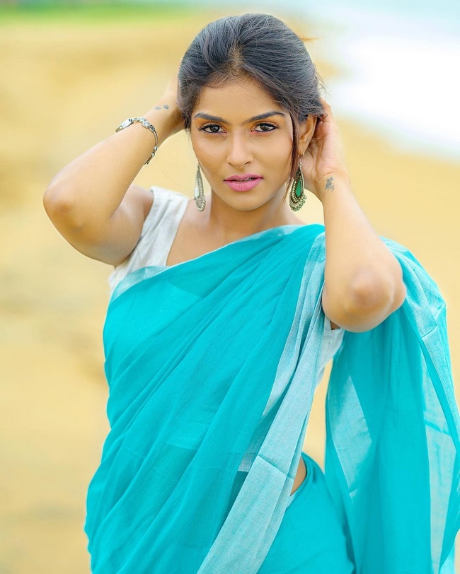 Subalakshmi Rangan is Awesome Looks In a Saree