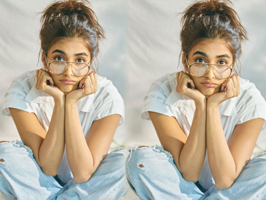 Actress Pooja Hegde Cute Looks in White Outfit