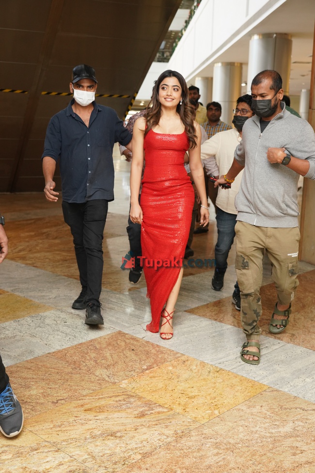 Rashmika Latest Photo Shoot in Red Dress