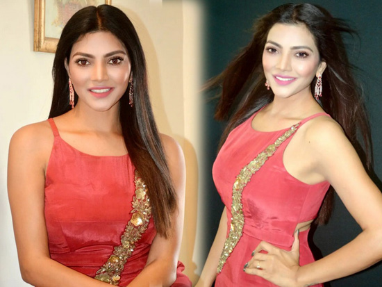 Lahari Shari Looking Amazing in Red Dress