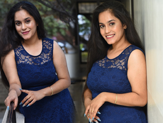 Actress Anjushree At Poster Launch Event