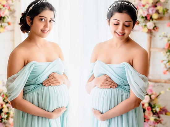 Pranitha Subhash Glowing With Her Baby Bump