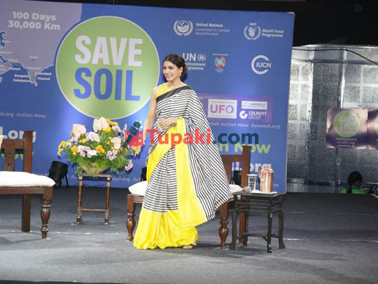 Samantha At Save Soil Event