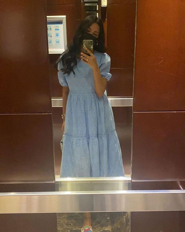 Esha Gupta Enticing Looks In Violet Dress