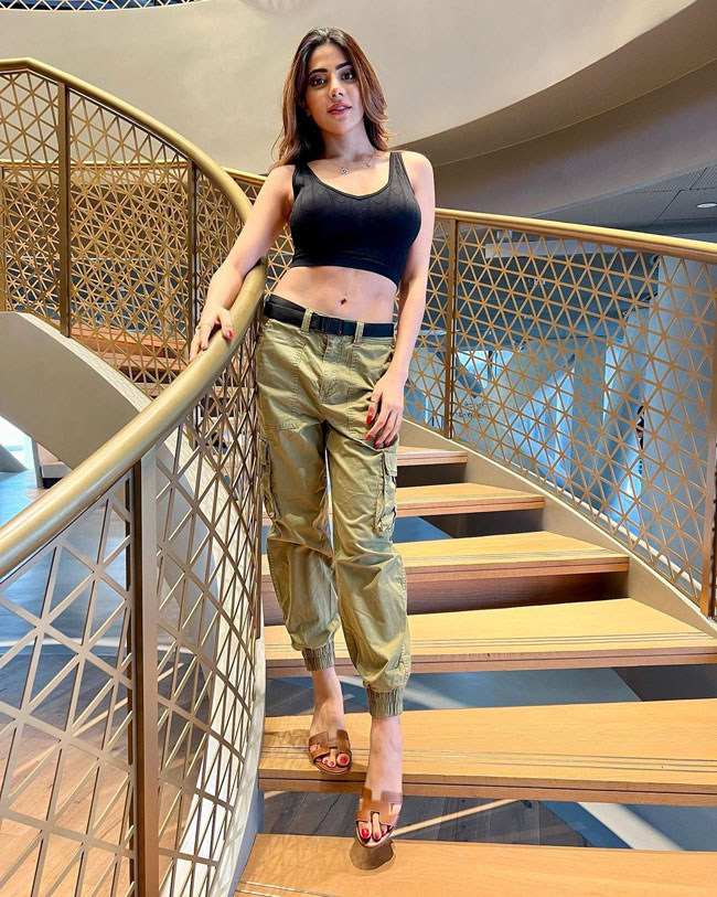 Fantastic Looks Of Nikki Tamboli In Saree