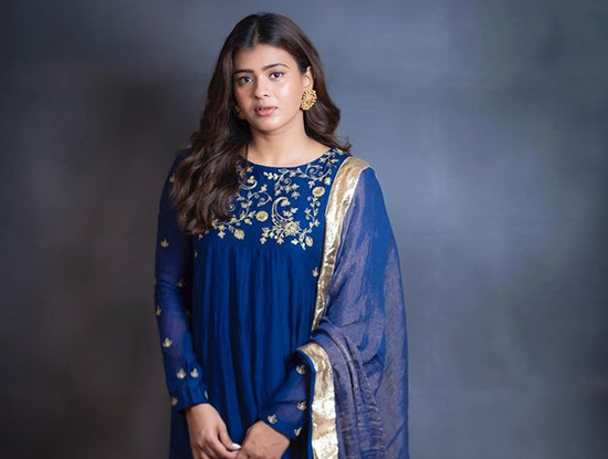 Gorgeous Looks Of Hebah Patel In Blue Attire