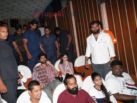 Vijay And Ananya Panday At Theater
