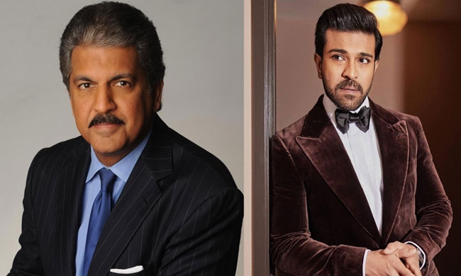 రామ్‌ చరణ్‌ గ్లోబర్‌ స్టార్ అంటున్న ఆనంద్ మహీంద్రా