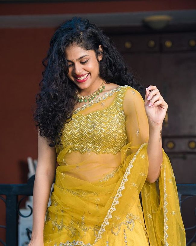 Sizzling Clicks Of Faria Abdullah In Floral Saree