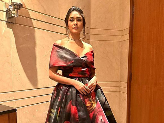 Dazzling Looks Of Mrunal Thankur In Ethnic Outfit