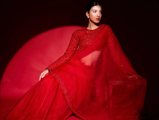 Ravishing Looks Of Shanaya Kapoor In Red