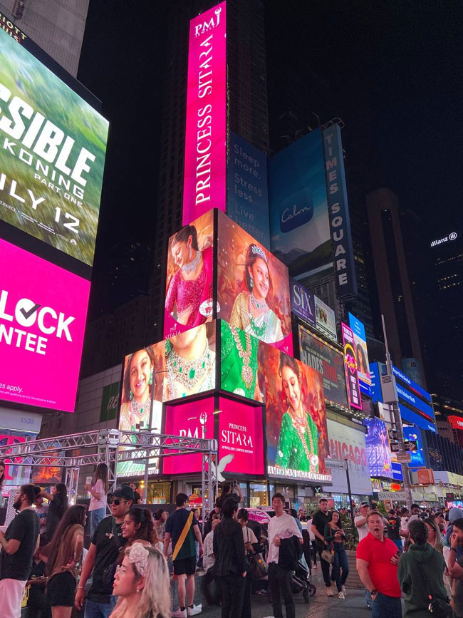 Sitara's First Commercial At Times Square!